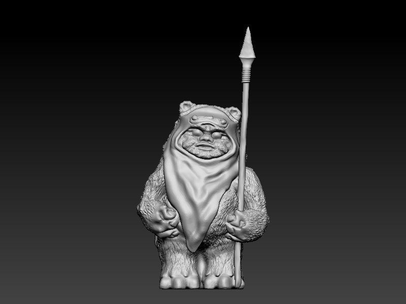 Ewok remixed free 3D model 3D printable | CGTrader
