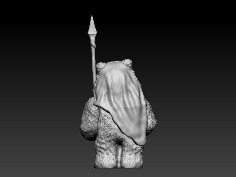Ewok remixed free 3D model 3D printable | CGTrader