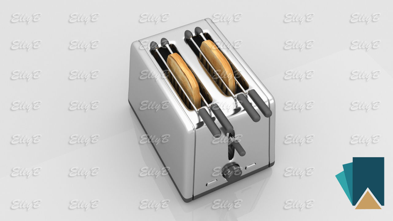 Bread Toaster 3D model | CGTrader
