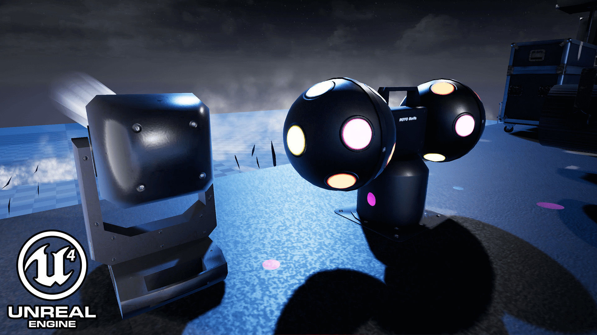 3D model Stage Equipment for Unity and Unreal VR / AR / low-poly rigged ...