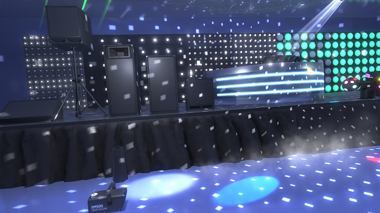 3D model Stage Equipment for Unity and Unreal VR / AR / low-poly rigged ...