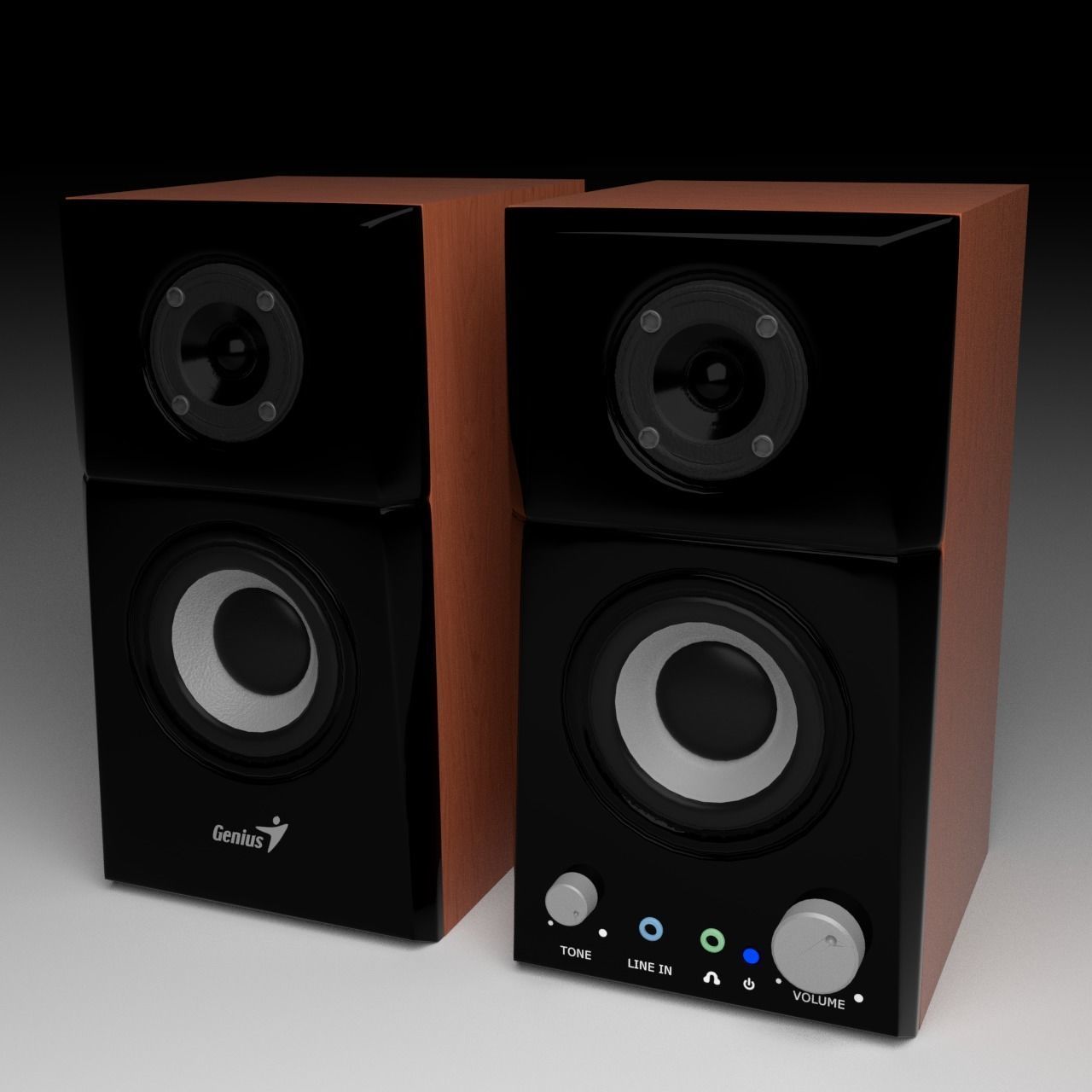Genius S-PHF500A Computer Speakers 3D model | CGTrader