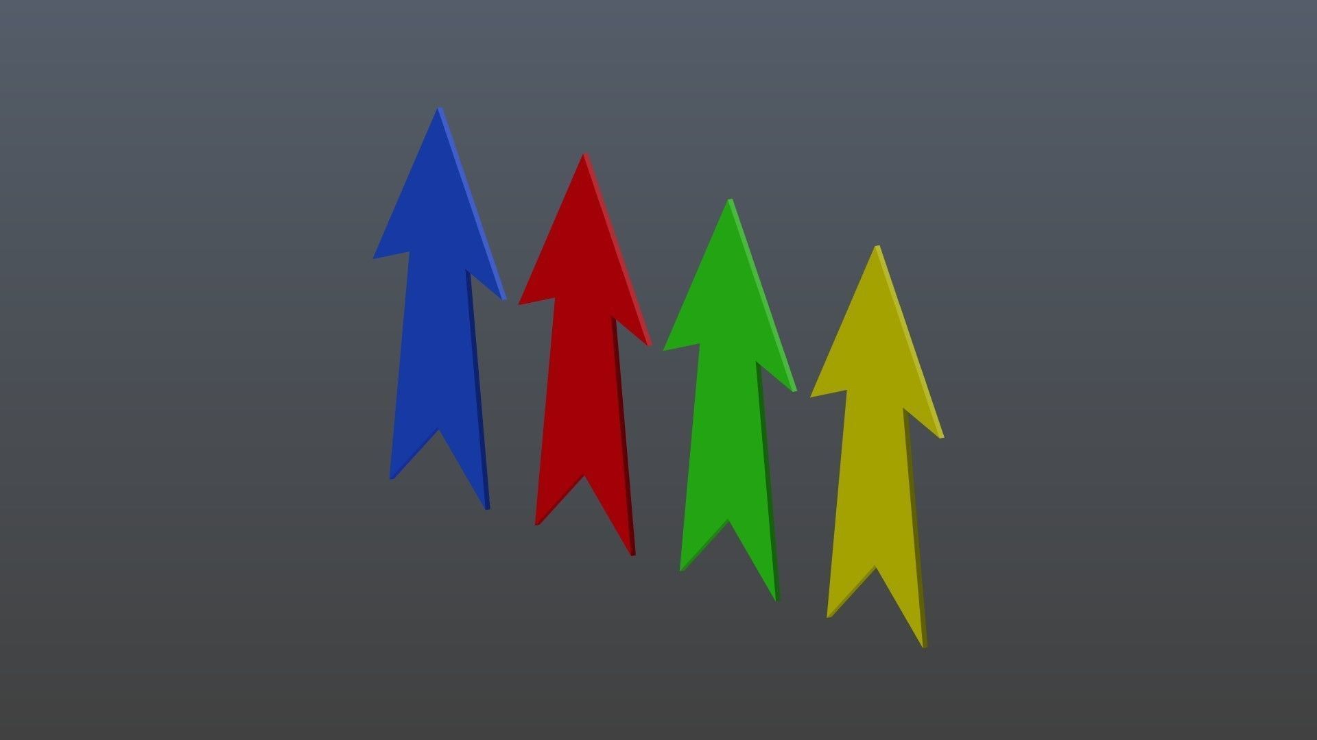3D model Low poly arrow 1 VR / AR / low-poly | CGTrader
