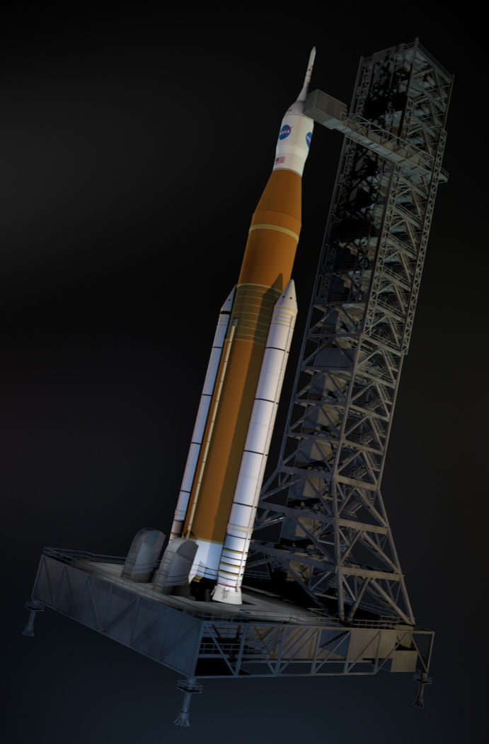 NASA SLS Space Launch System 3D model | CGTrader