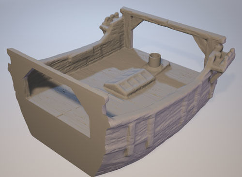 Cog ship -stl file- 3D model 3D printable | CGTrader