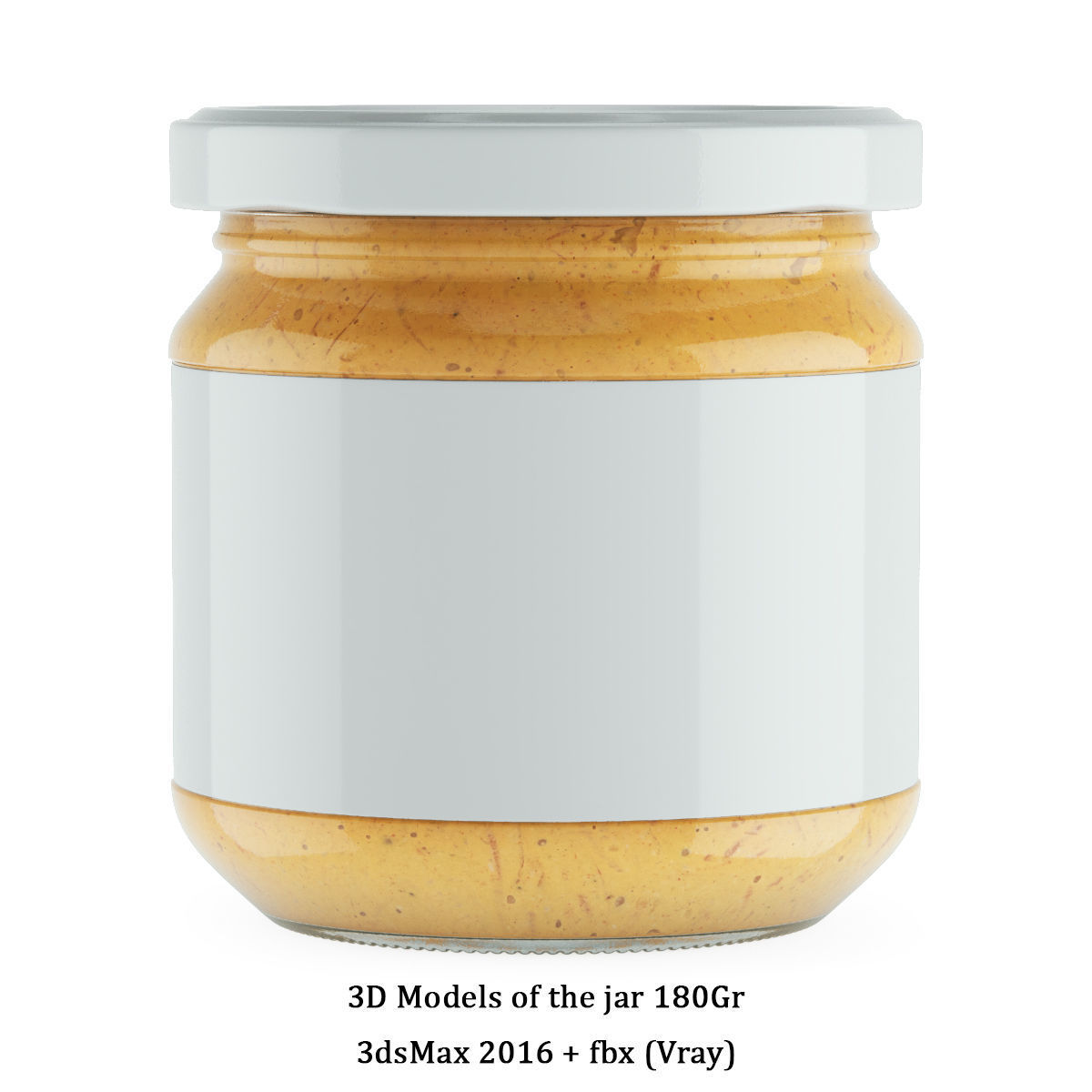 3D model of the jar 180Ml 3D model | CGTrader