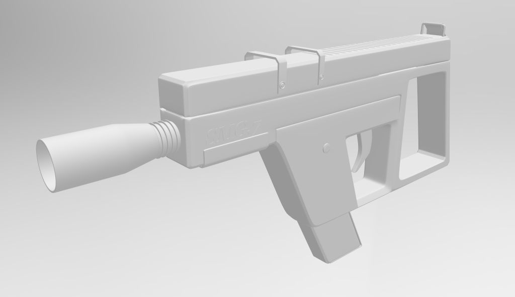 smg 7 hand gun free 3D model | CGTrader