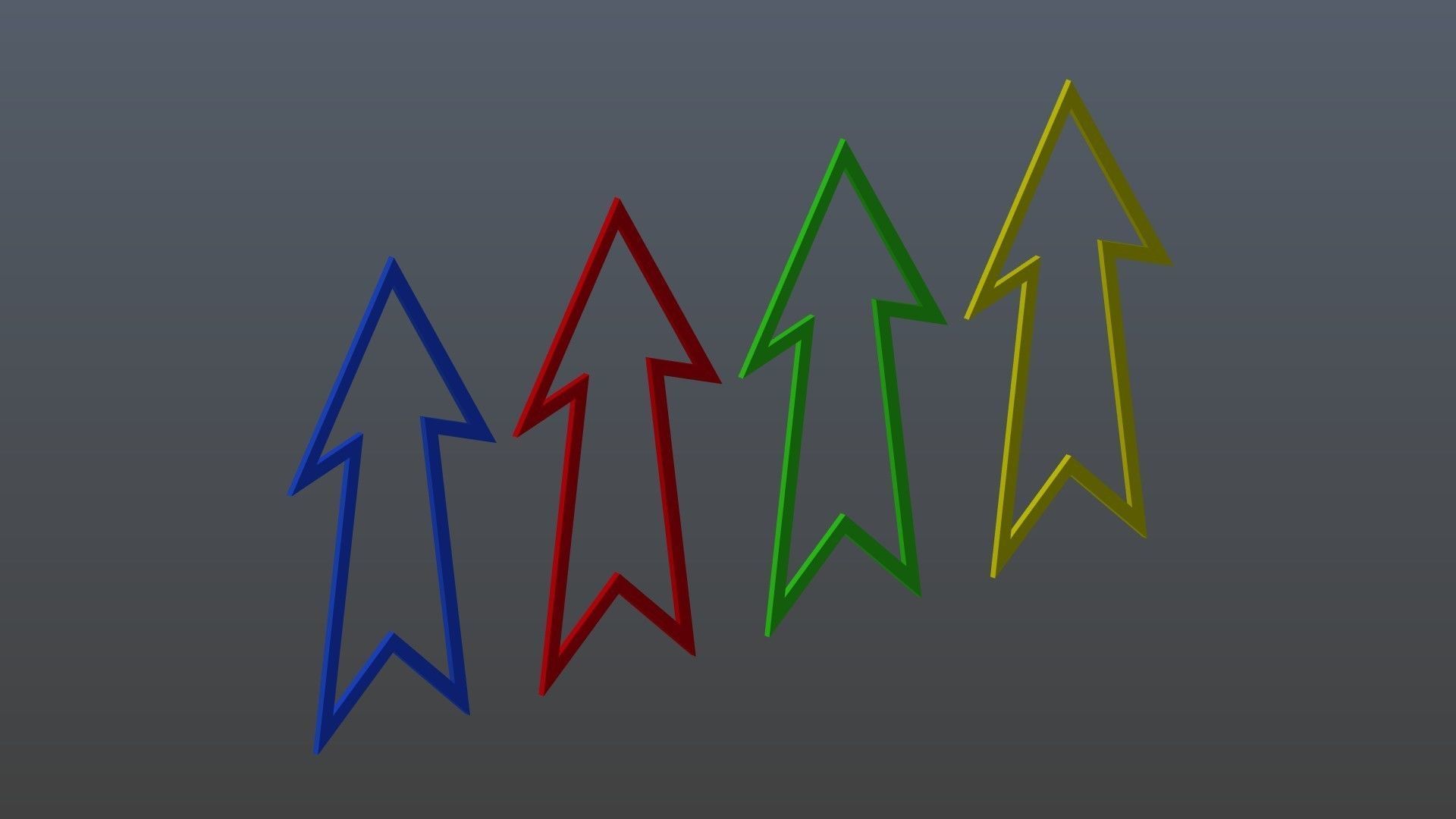 3D model Low poly arrow 3 VR / AR / low-poly | CGTrader