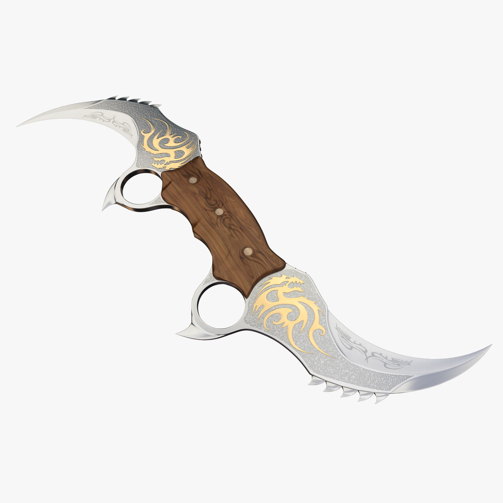 Karambit double-dual blade 3D model | CGTrader