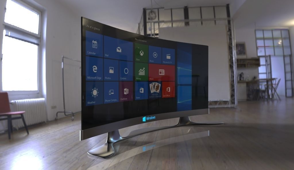 windows oled plus smart tv free 3D model | CGTrader