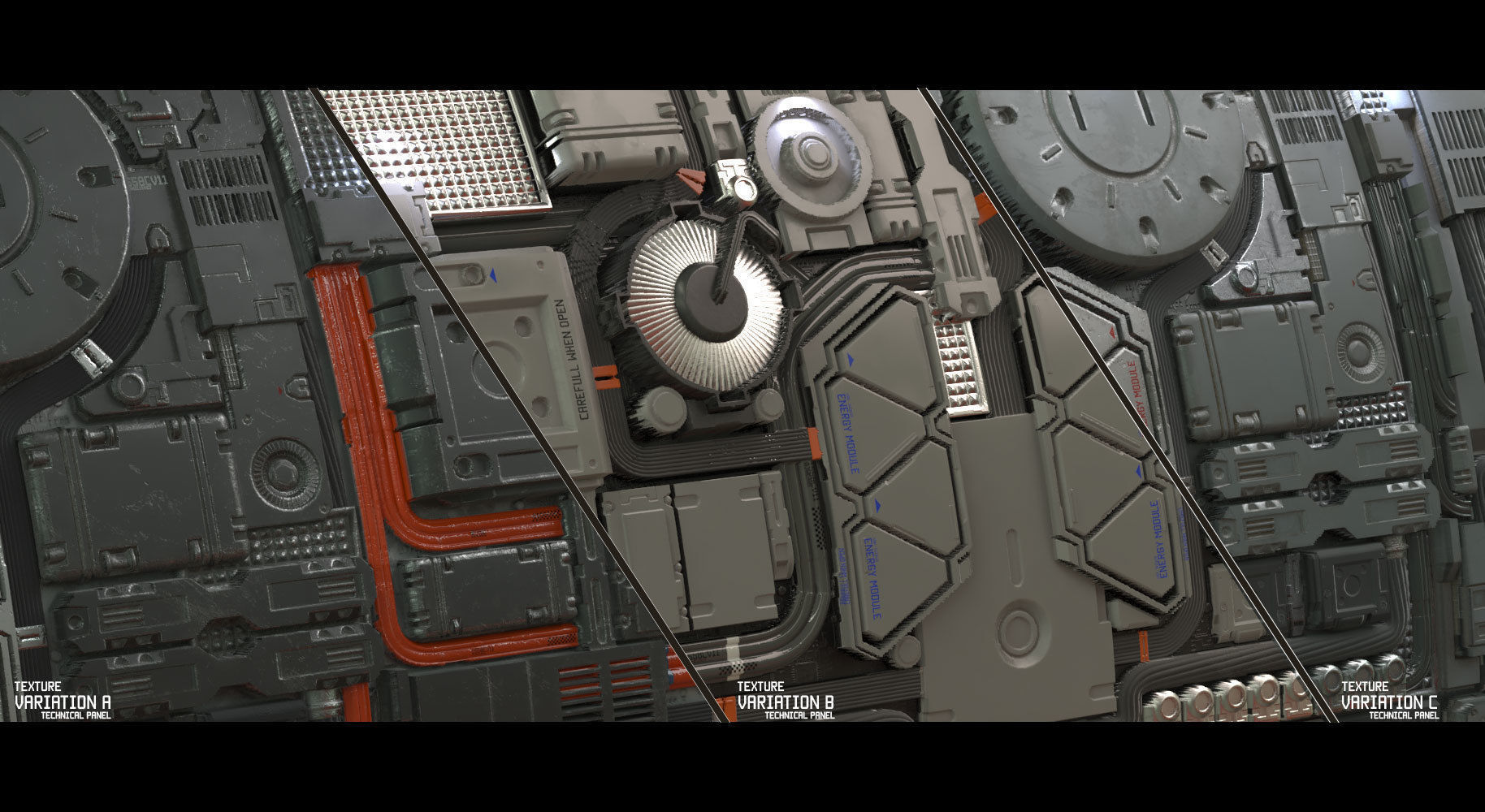 Scifi Techplate Texture Set Texture | CGTrader