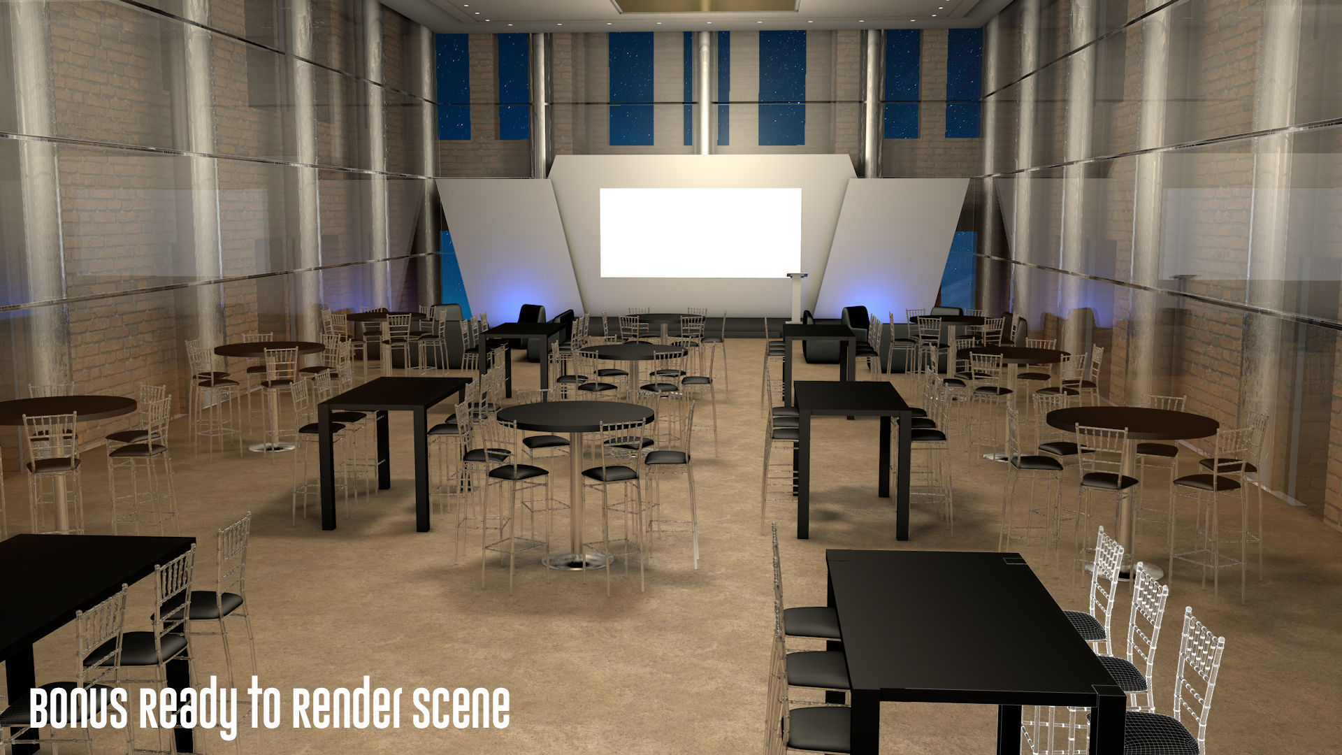 Fast Render Event and Exhibition 3d Model Pack 2020 3D model | CGTrader