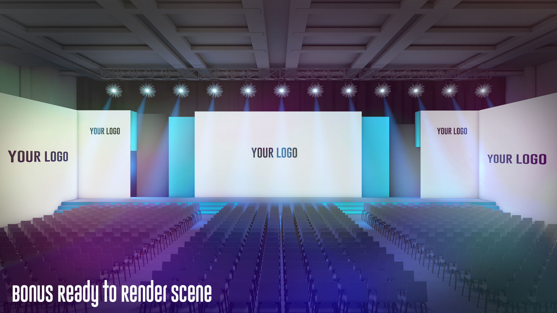 Fast Render Event and Exhibition 3d Model Pack 2020 3D model | CGTrader