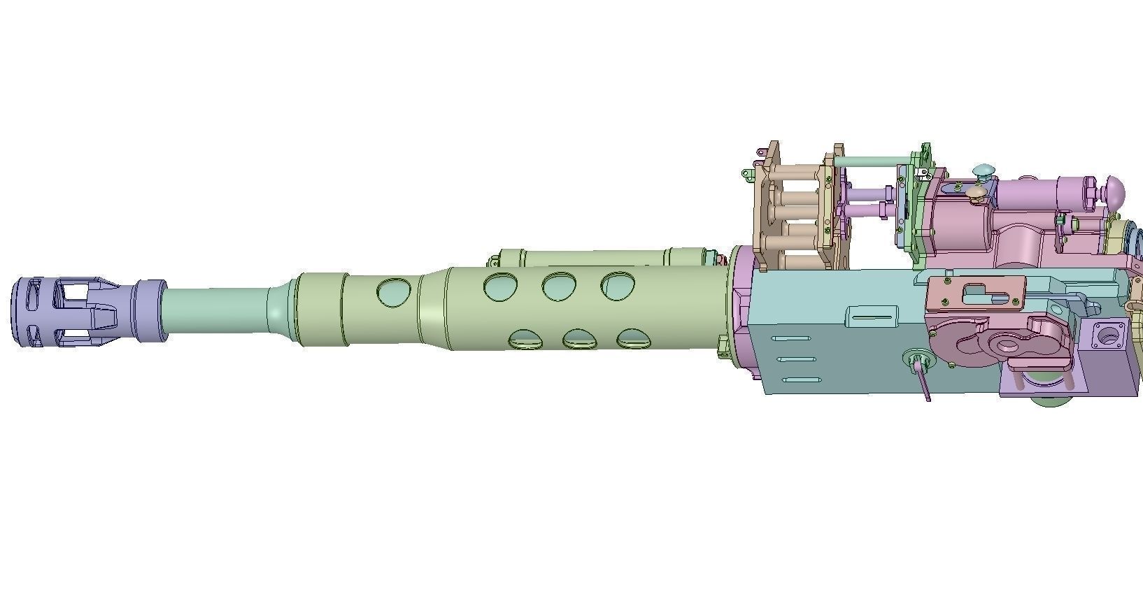 25mm chain gun 3D model | CGTrader