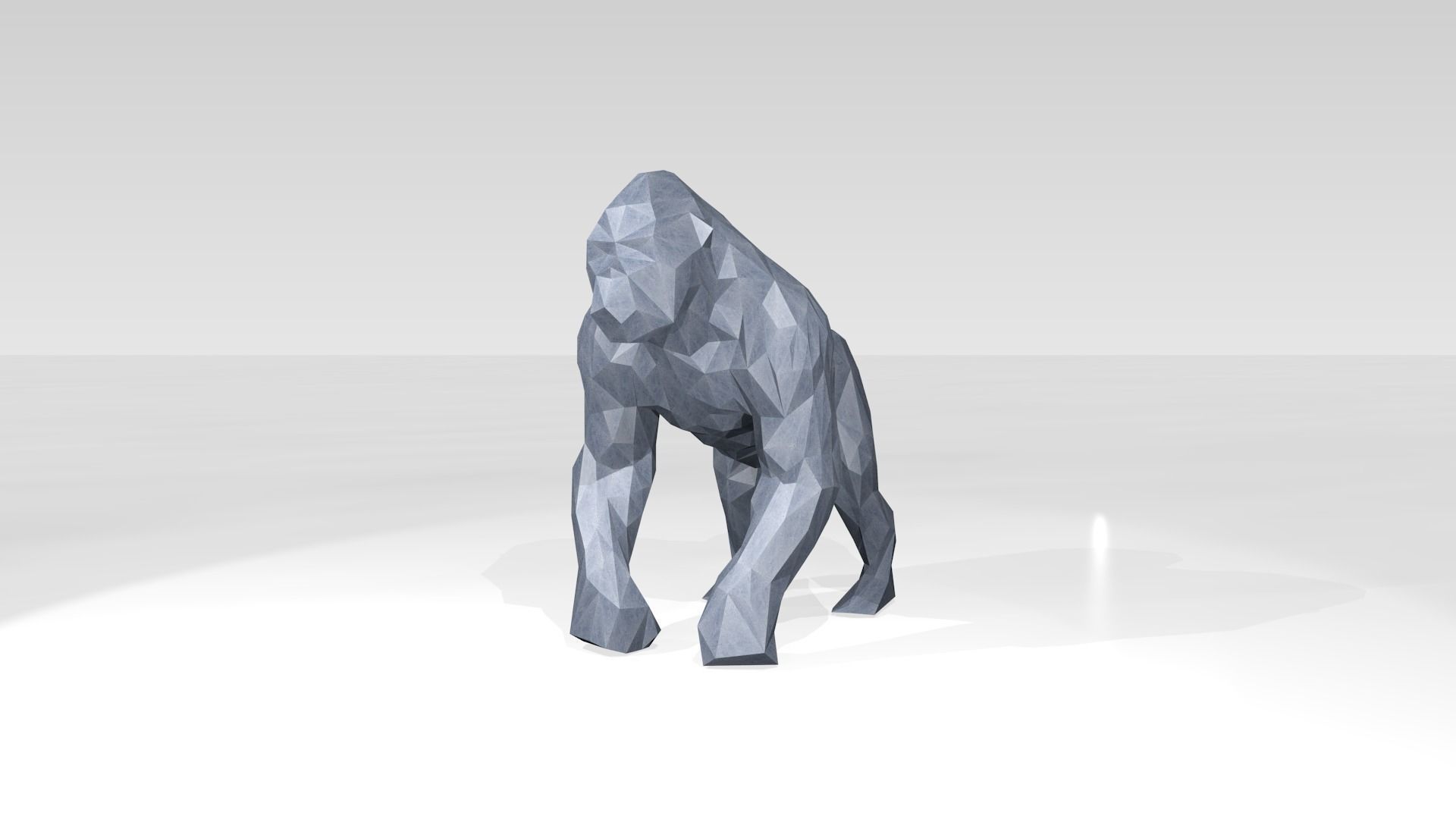 Gorilla Low Poligonal 3D model | CGTrader