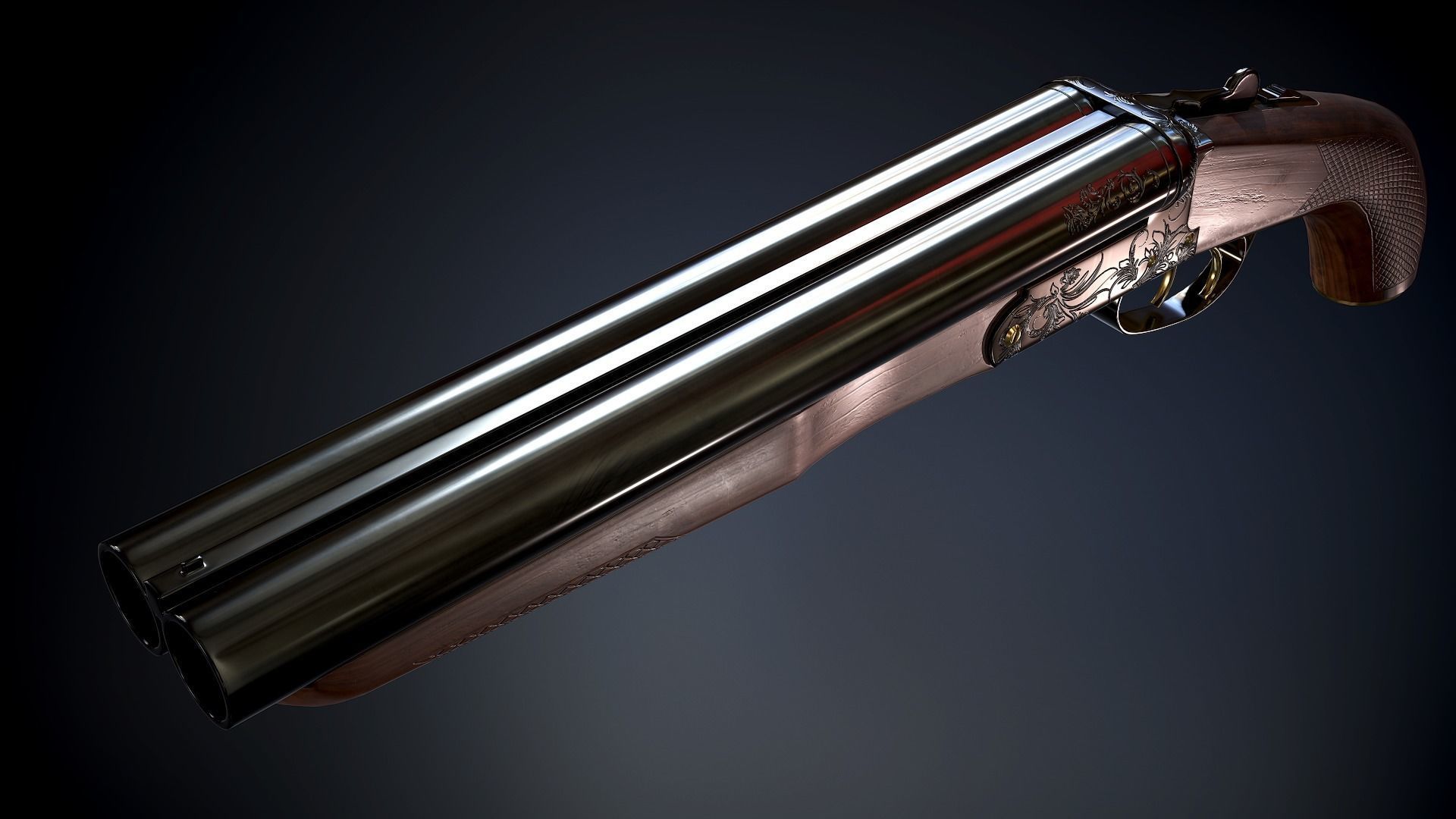 3D model Sawed Off PBR VR / AR / low-poly | CGTrader