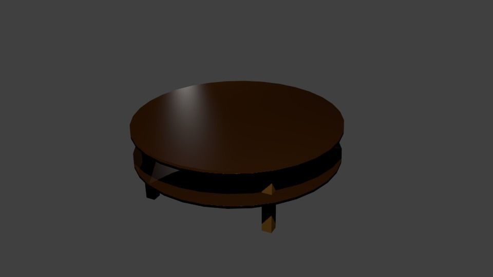 Round Table 3D model 3D printable | CGTrader