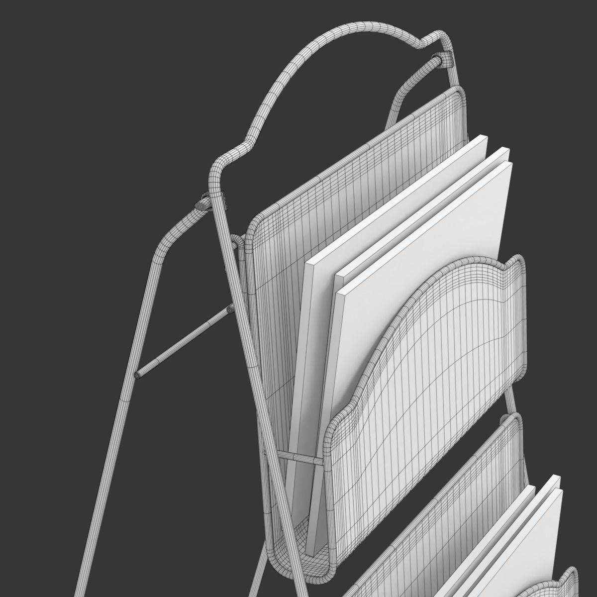 Magazine Rack - Model 01 3D model | CGTrader