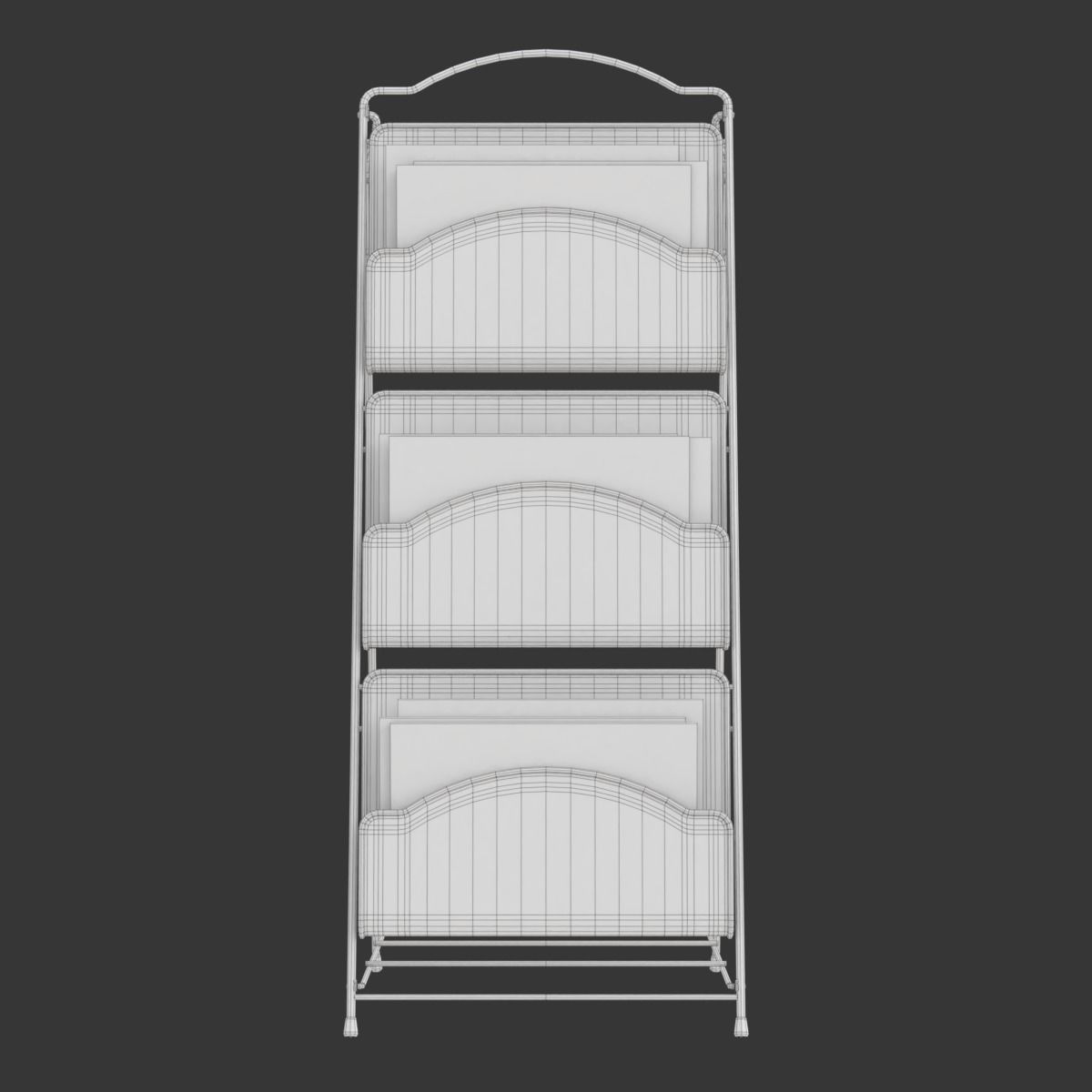 Magazine Rack - Model 01 3D model | CGTrader