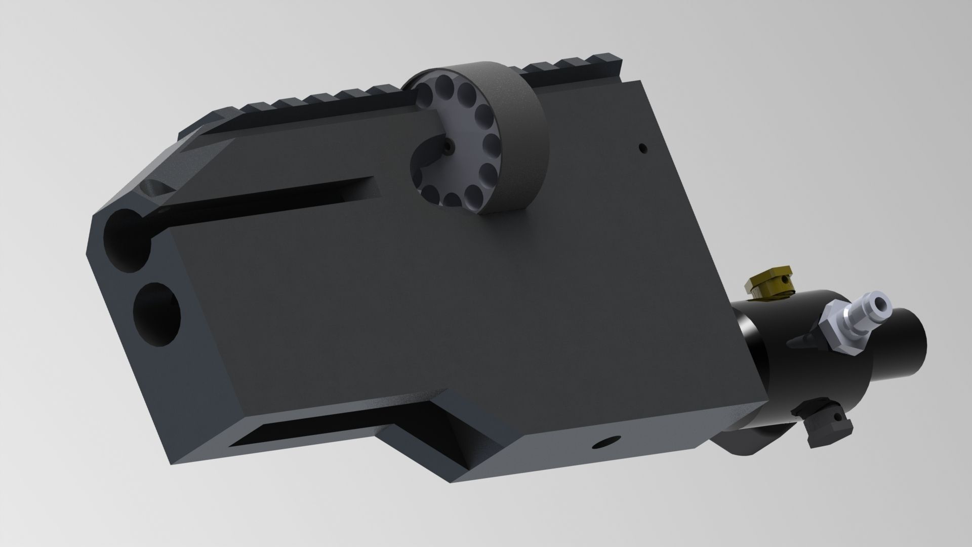 Dawson air rifle receiver free 3D model | CGTrader