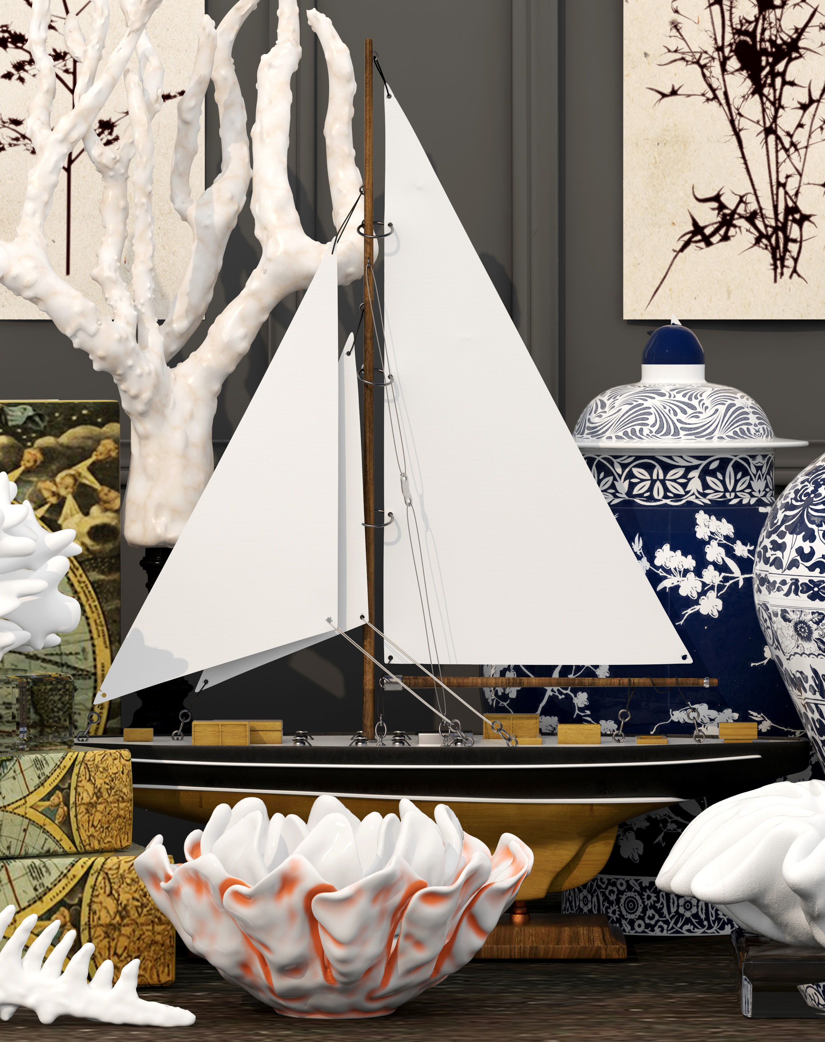 Marine Coral Set 3D model | CGTrader