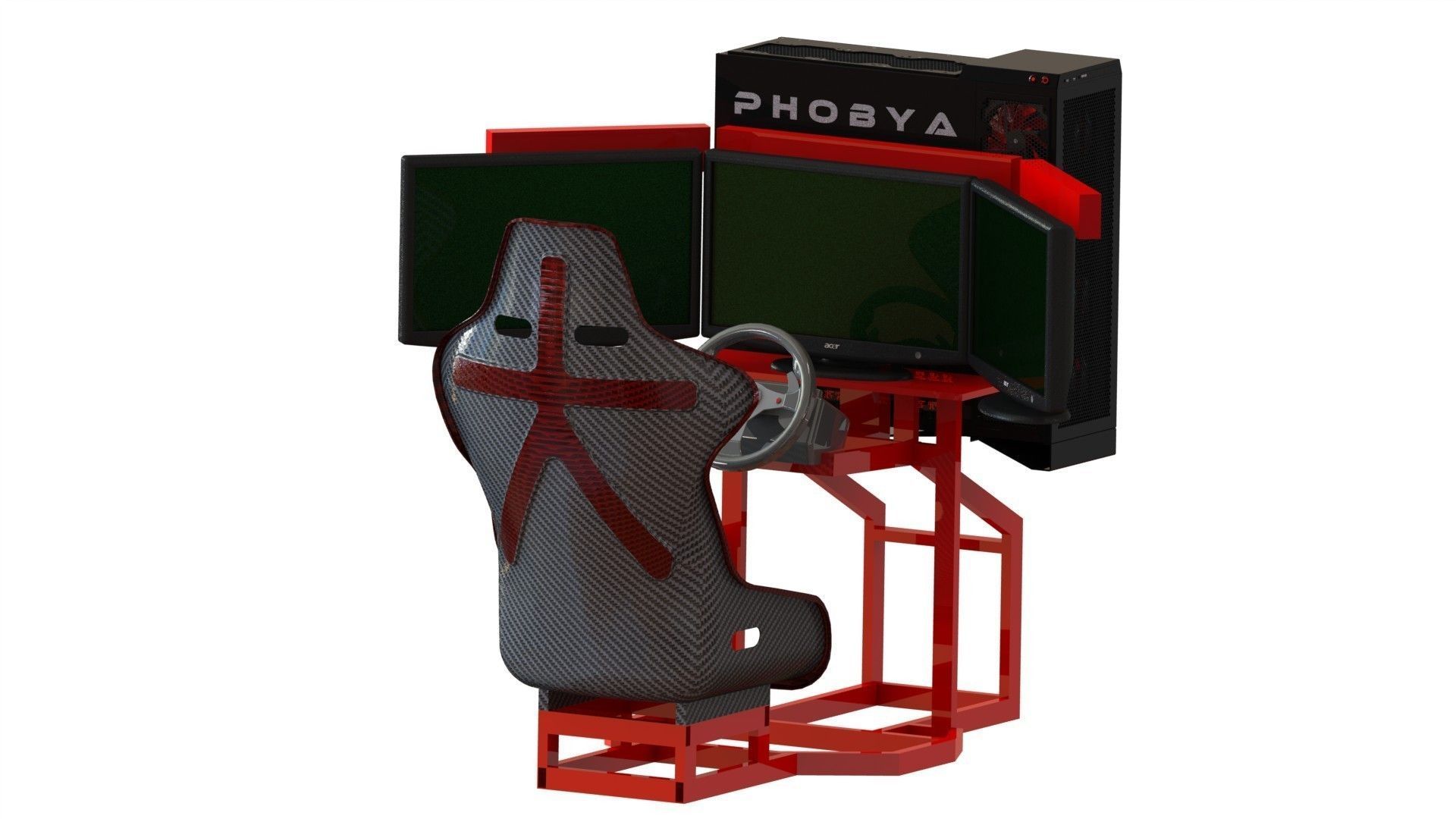 Car Racing Simulator free 3D model | CGTrader
