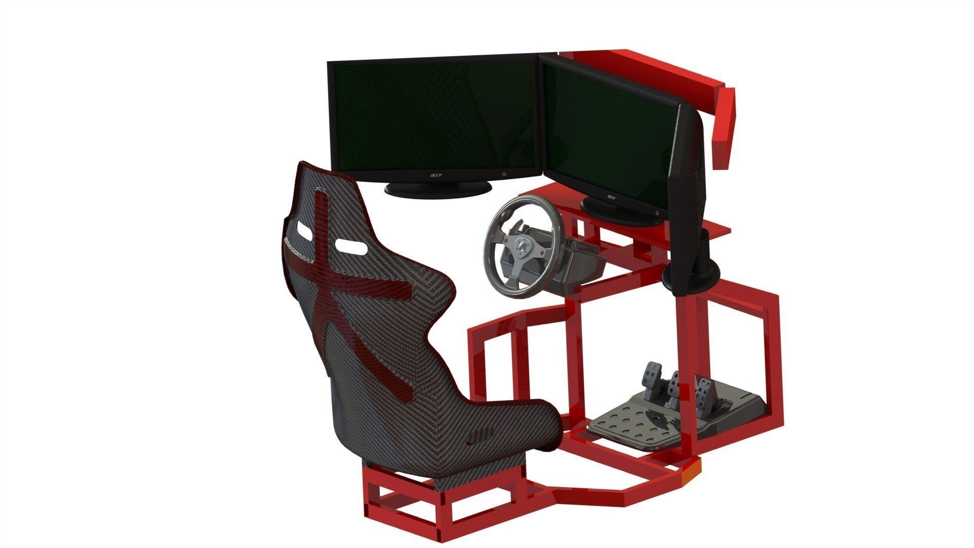 Car Racing Simulator free 3D model | CGTrader