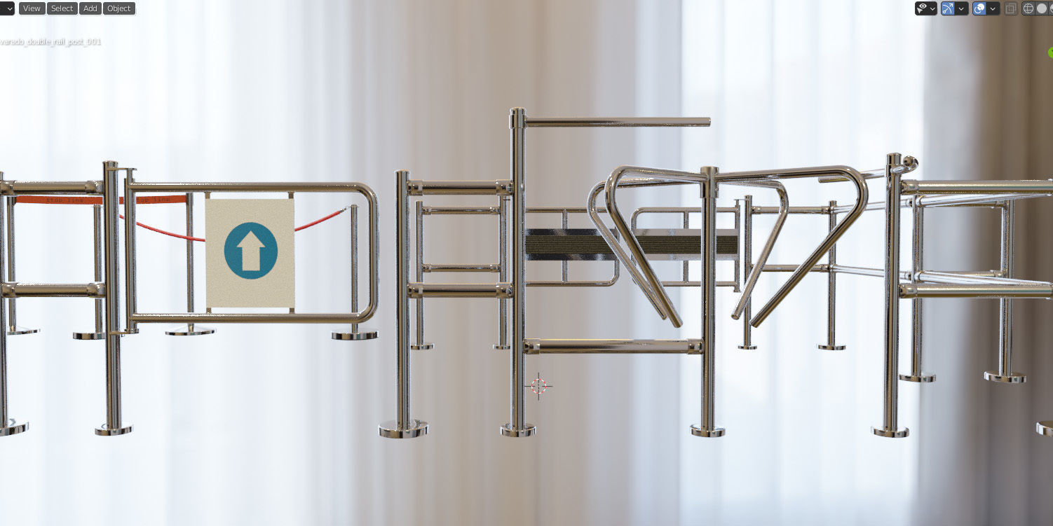 Alvarado Crowd Control 3D model | CGTrader