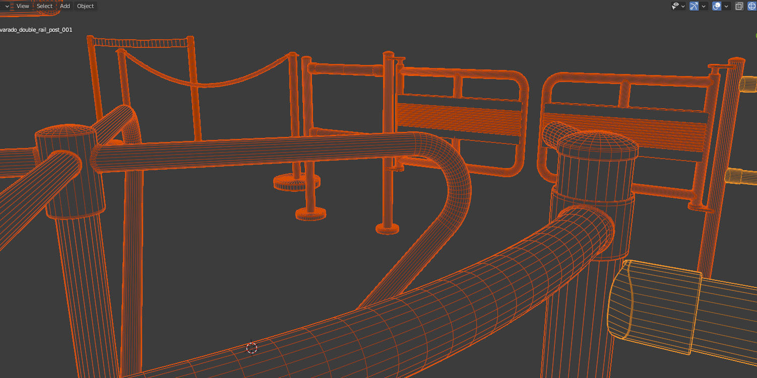 Alvarado Crowd Control 3D model | CGTrader