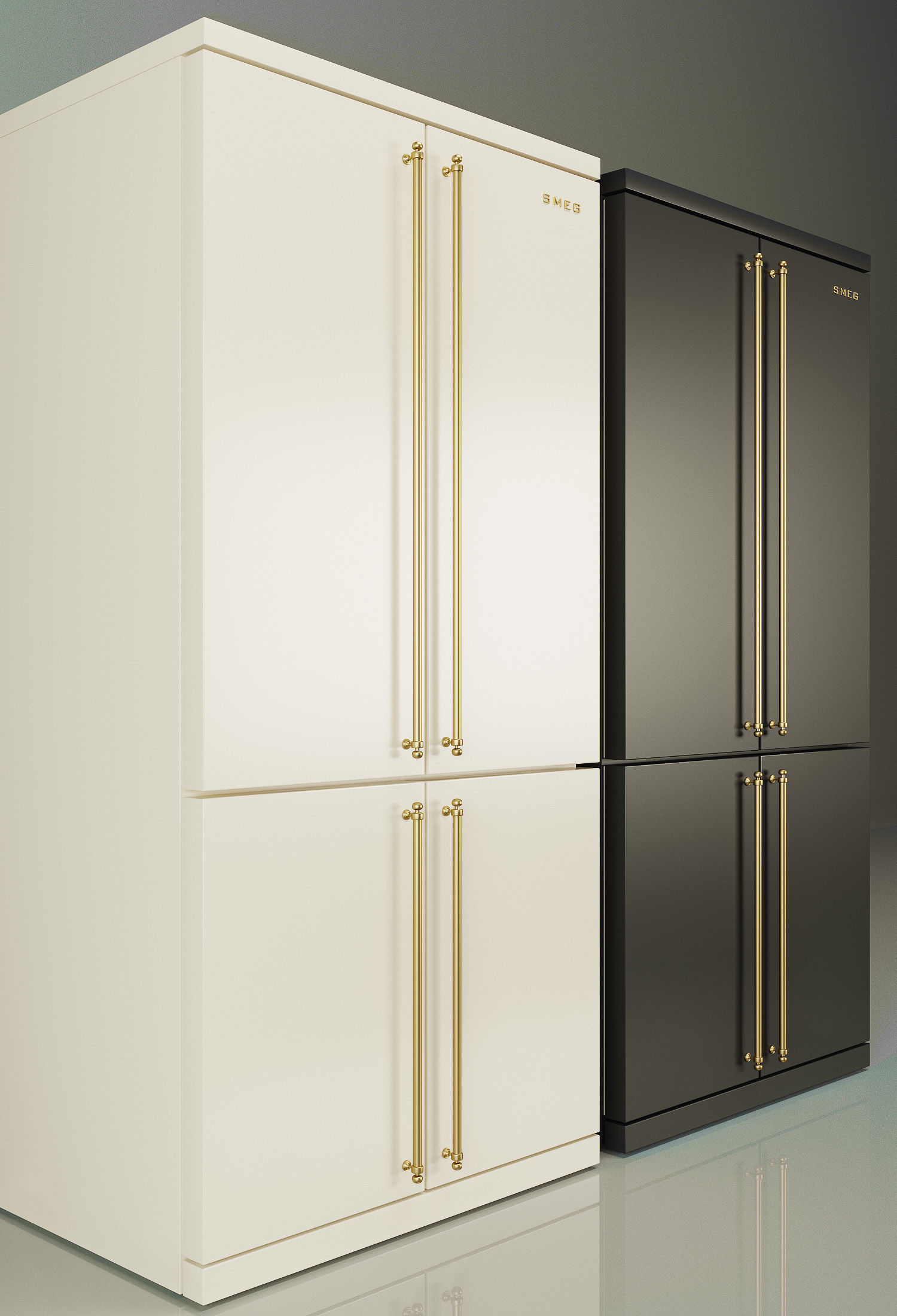 Smeg Coloniale Fridge FQ60CPO 3D model | CGTrader