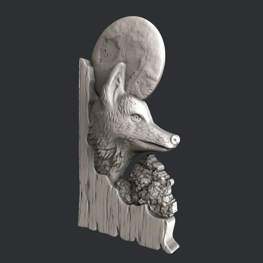 3d STL models for CNC fox 3D model | CGTrader