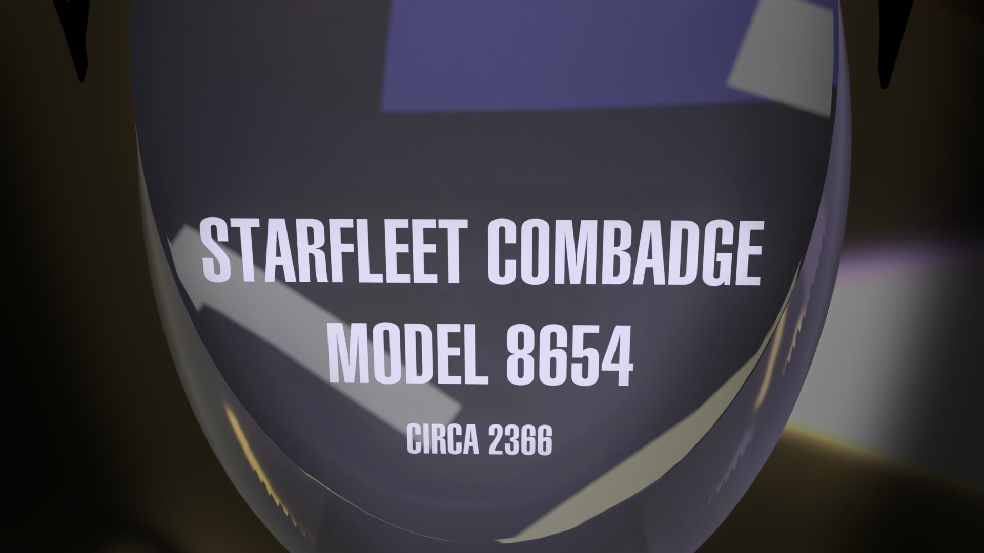 Star Trek TNG Combadge 8654 - With Internals 3D model | CGTrader