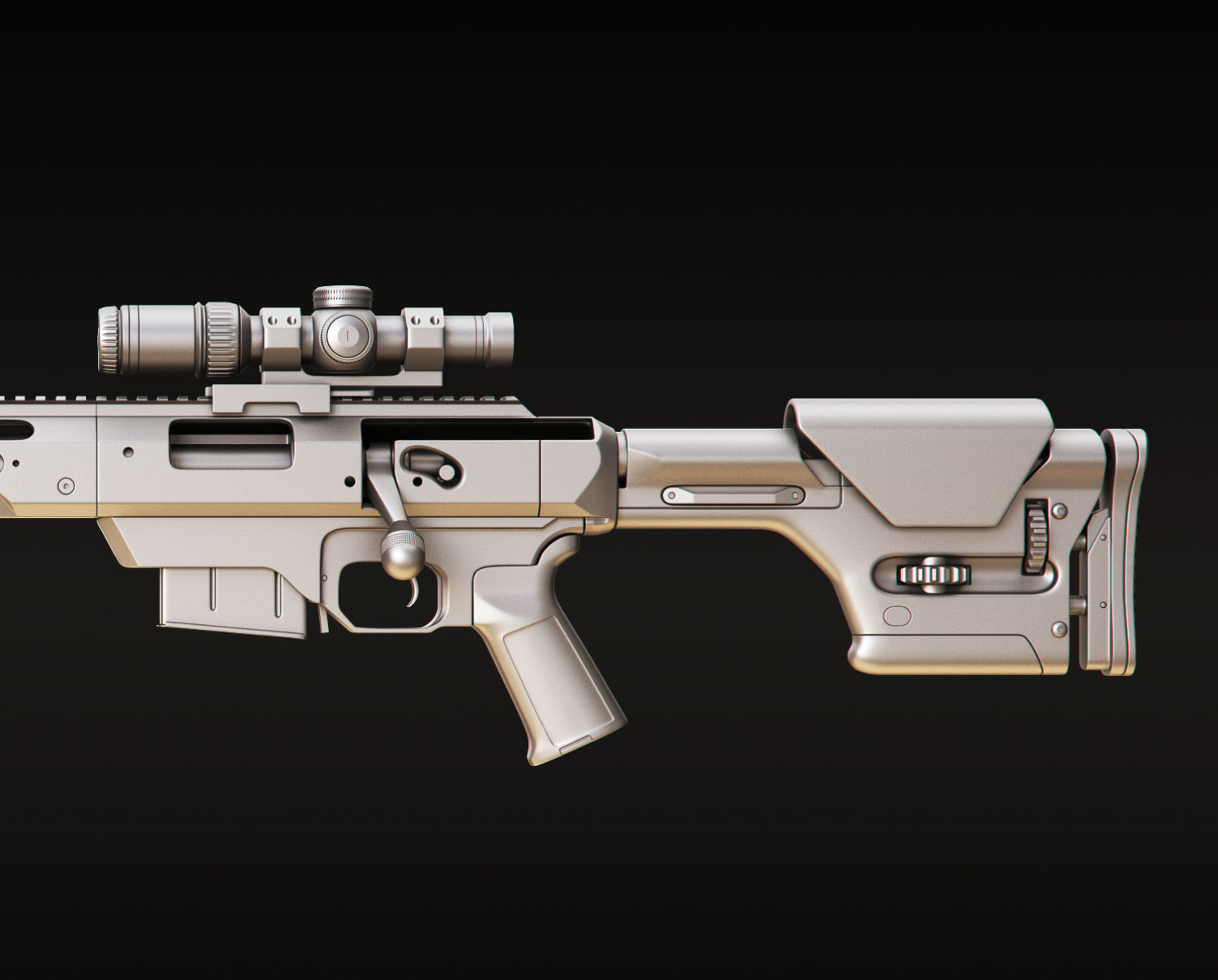 Tac 21 Sniper Rifle 3D model | CGTrader