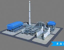 Oil refinery 3D Models | CGTrader