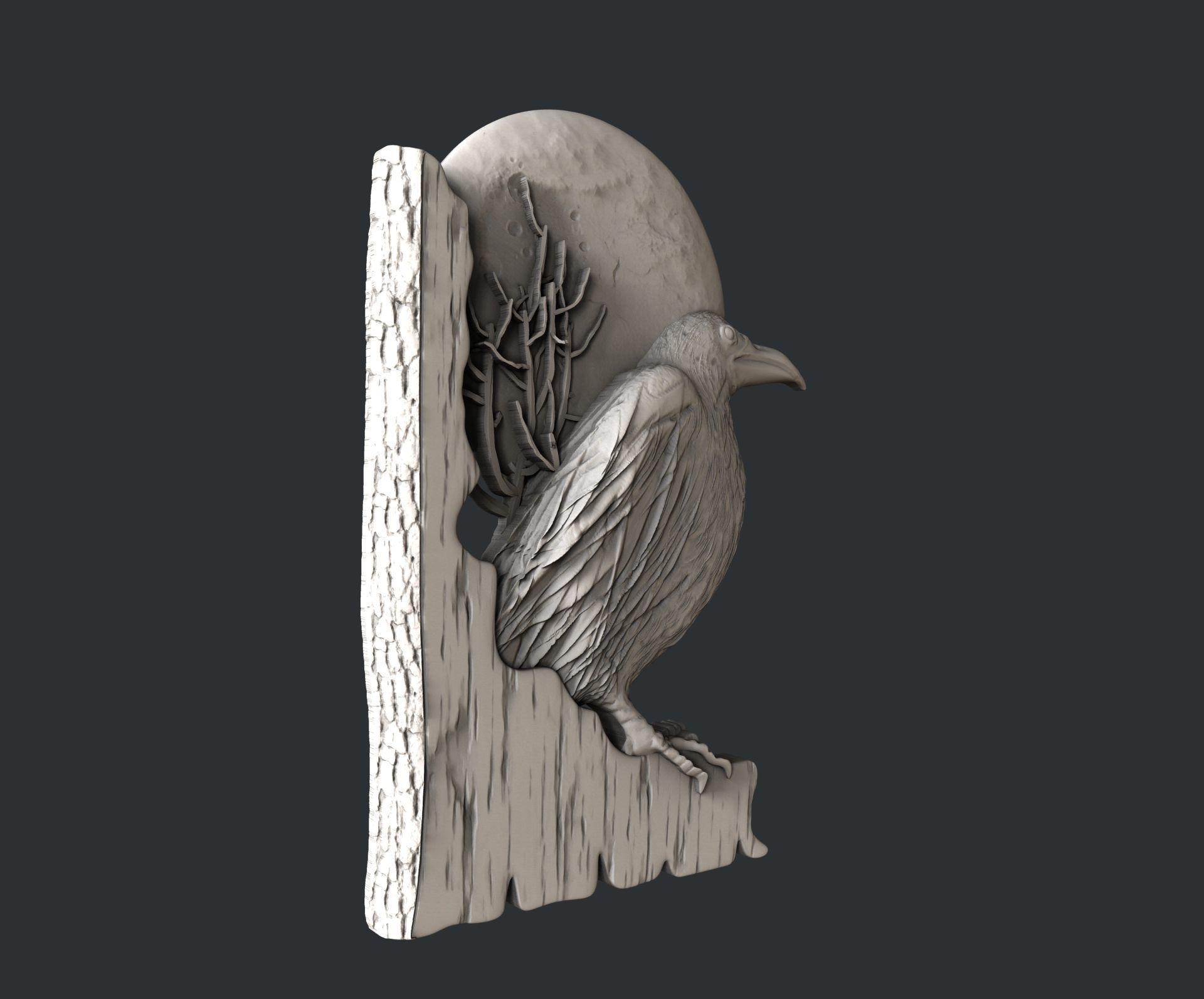 3d STL models for CNC Raven 3D model | CGTrader