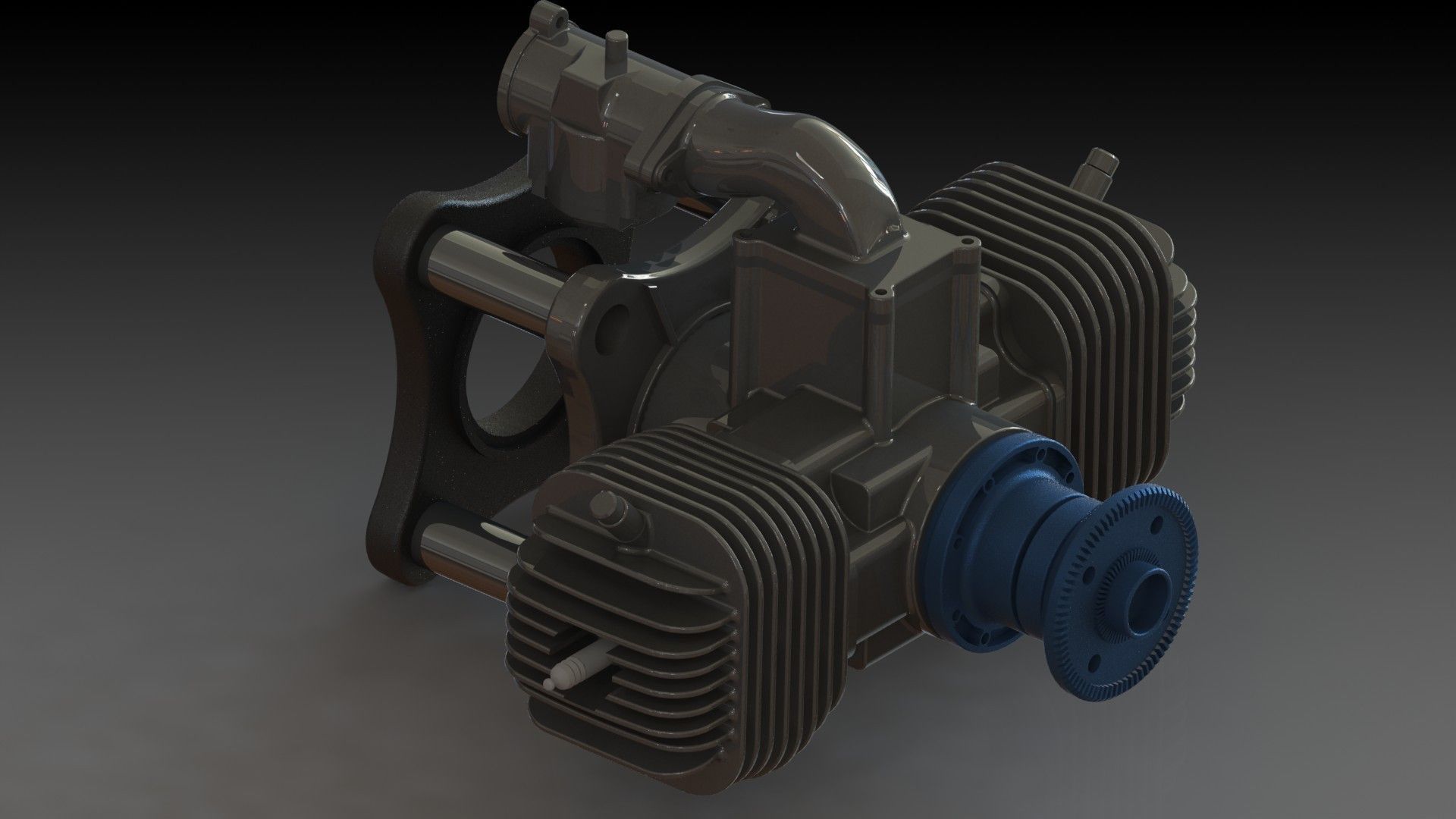 Engine 3W-342i-B2F free 3D model | CGTrader