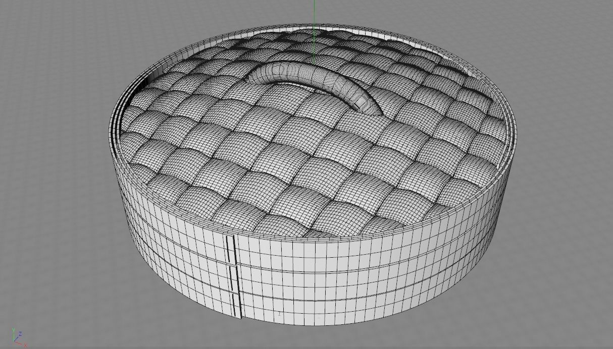 Dimsum Dumpling case 3D model 3D model | CGTrader