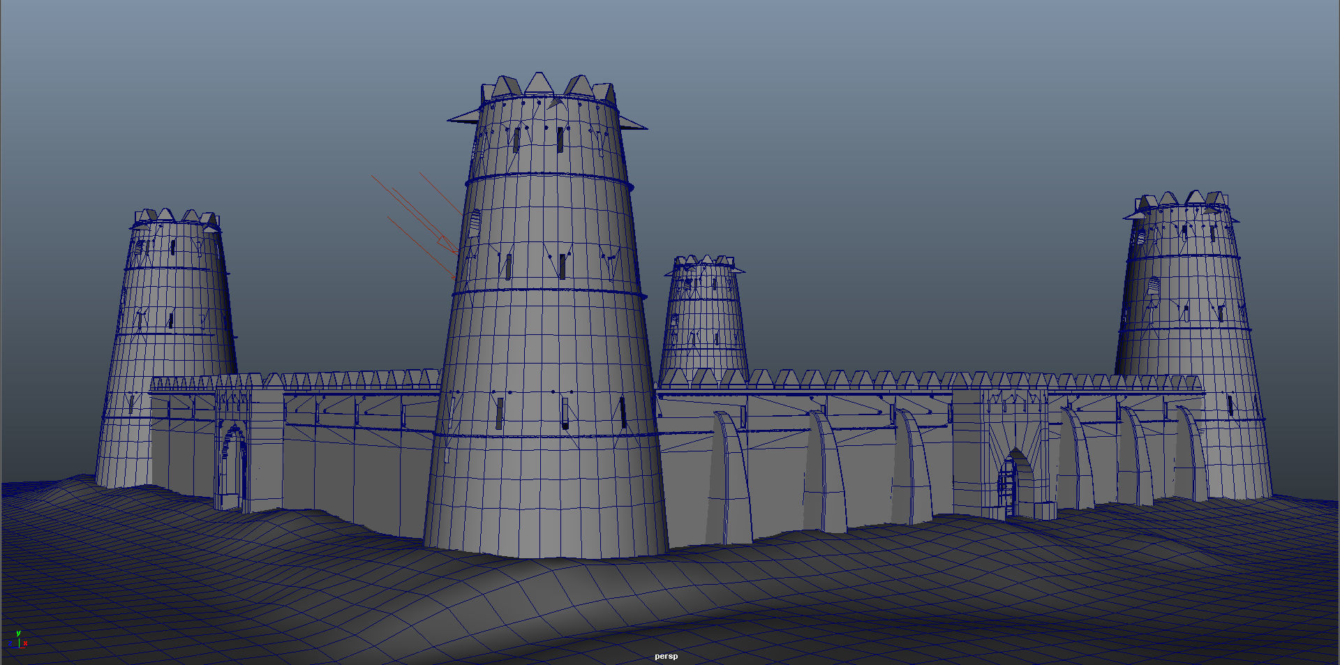 3D model Arab Fort VR / AR / low-poly | CGTrader