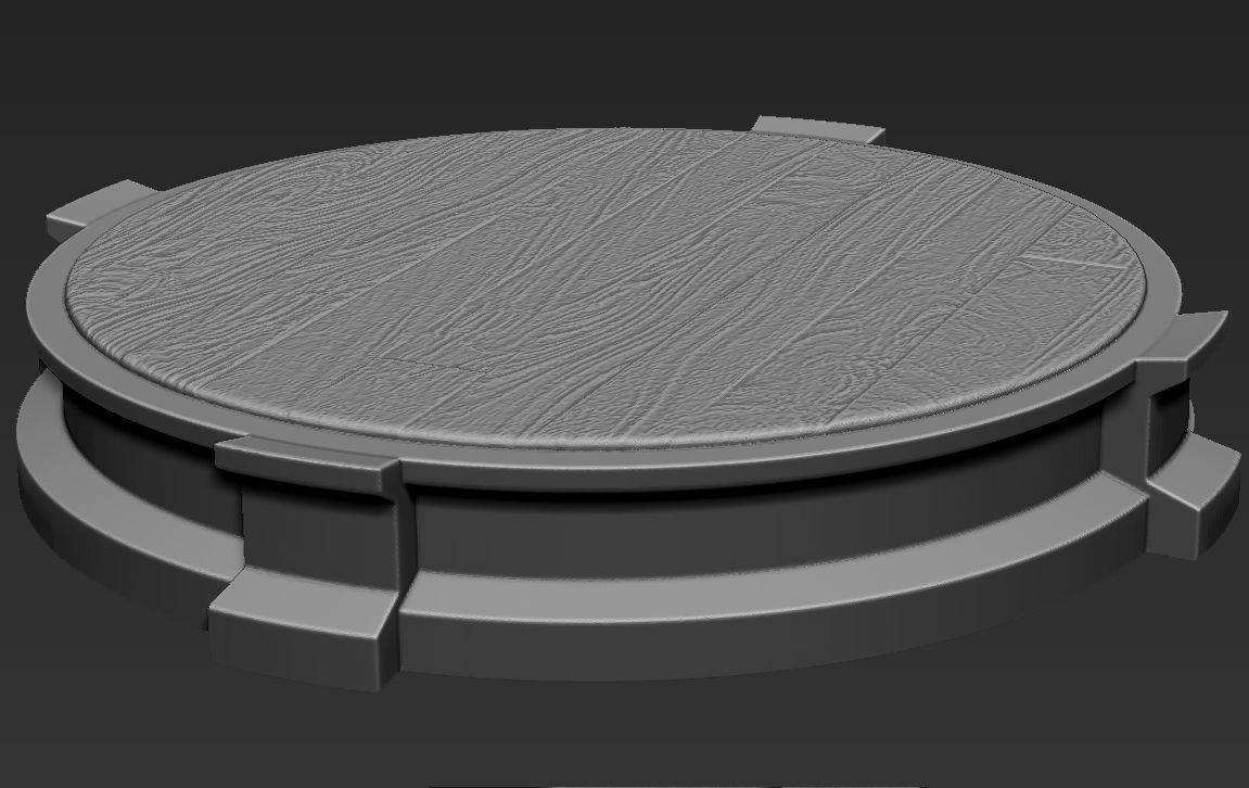 Decorative Wooden Base Stand for figurines 3D model 3D printable | CGTrader