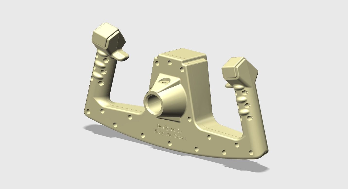 Aircraft control yoke for flight simulator 3D model 3D printable | CGTrader
