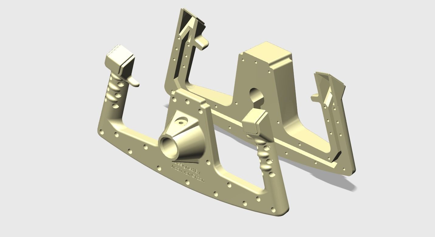 Aircraft control yoke for flight simulator 3D model 3D printable | CGTrader