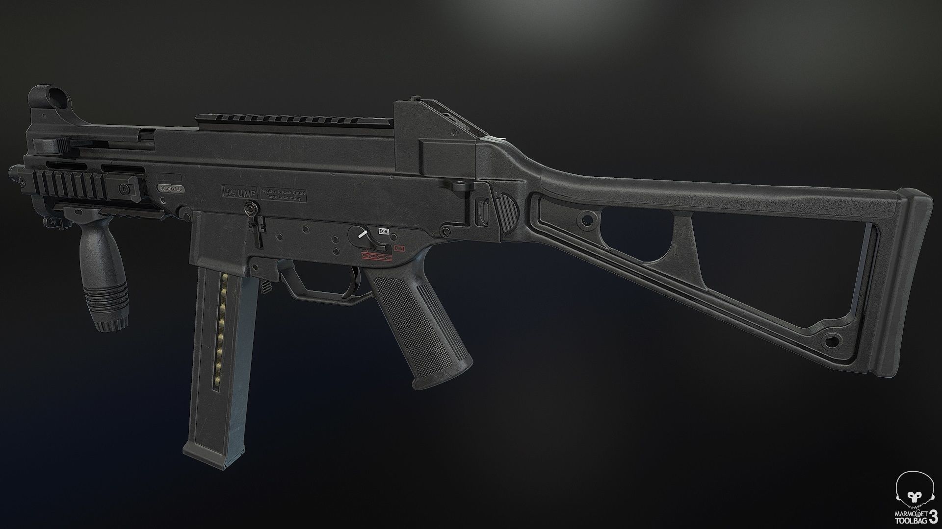 3D model UMP Submachine Gun VR / AR / low-poly | CGTrader