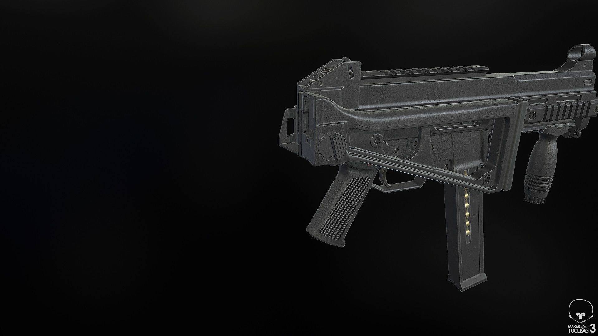3D model UMP Submachine Gun VR / AR / low-poly | CGTrader