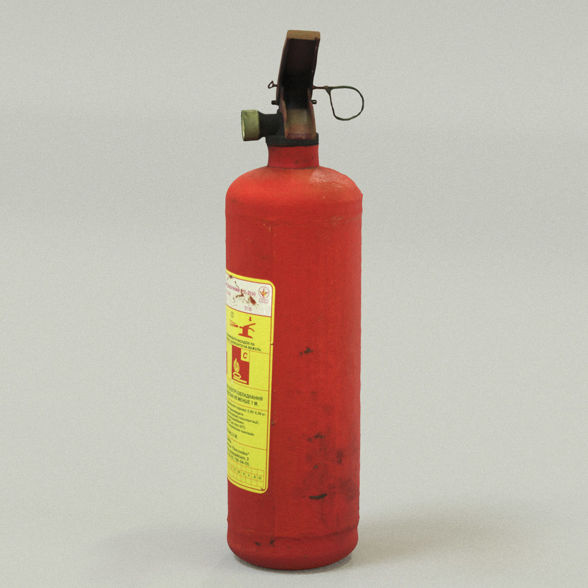 Extinguisher High Poly fire - fire 3D model | CGTrader