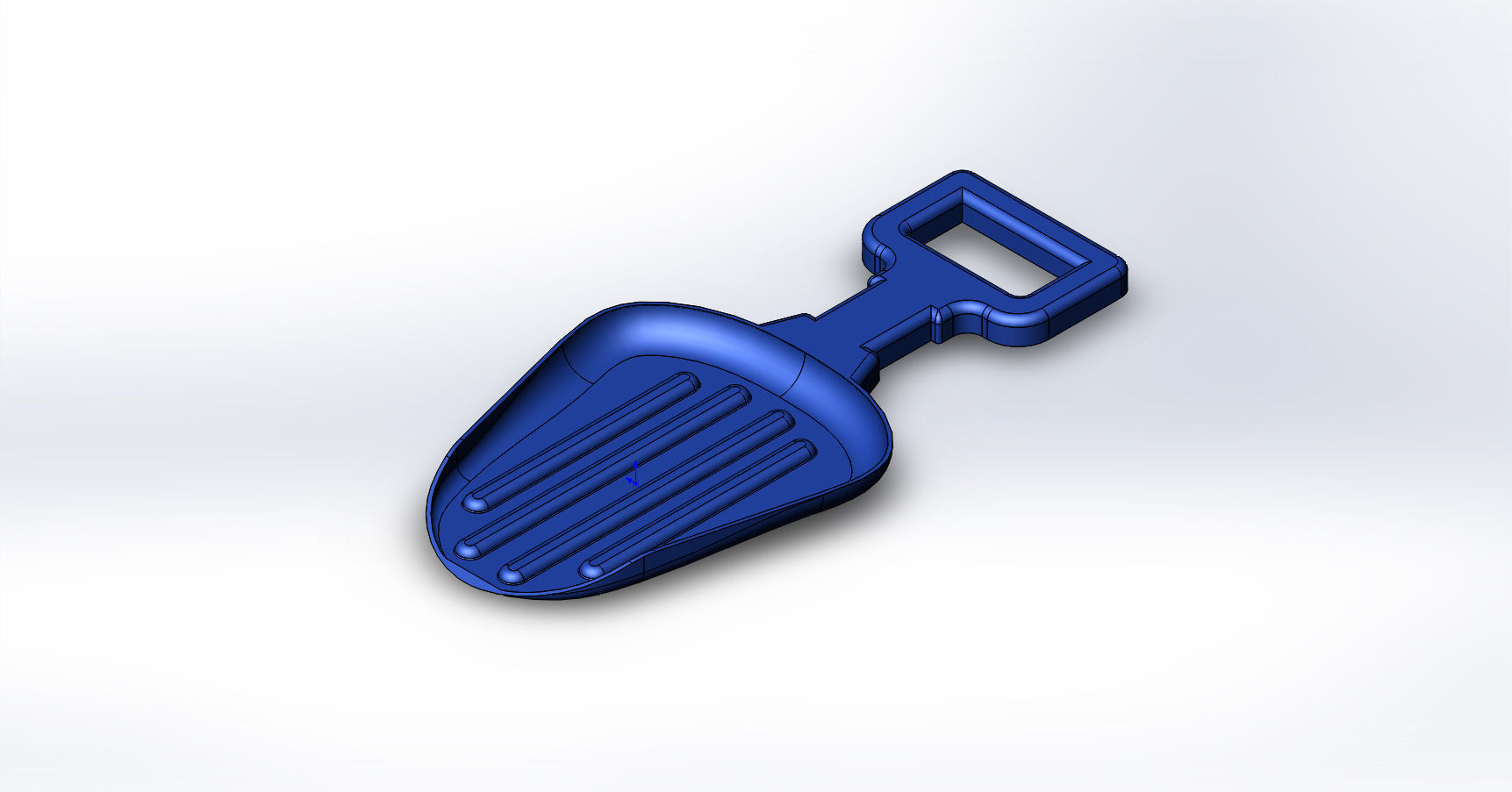 Plastic spade 3D model | CGTrader