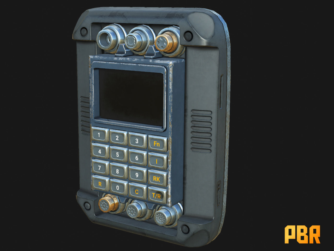 3D model Military Scrambler Device Decryptor Cipher low-poly PBR VR ...