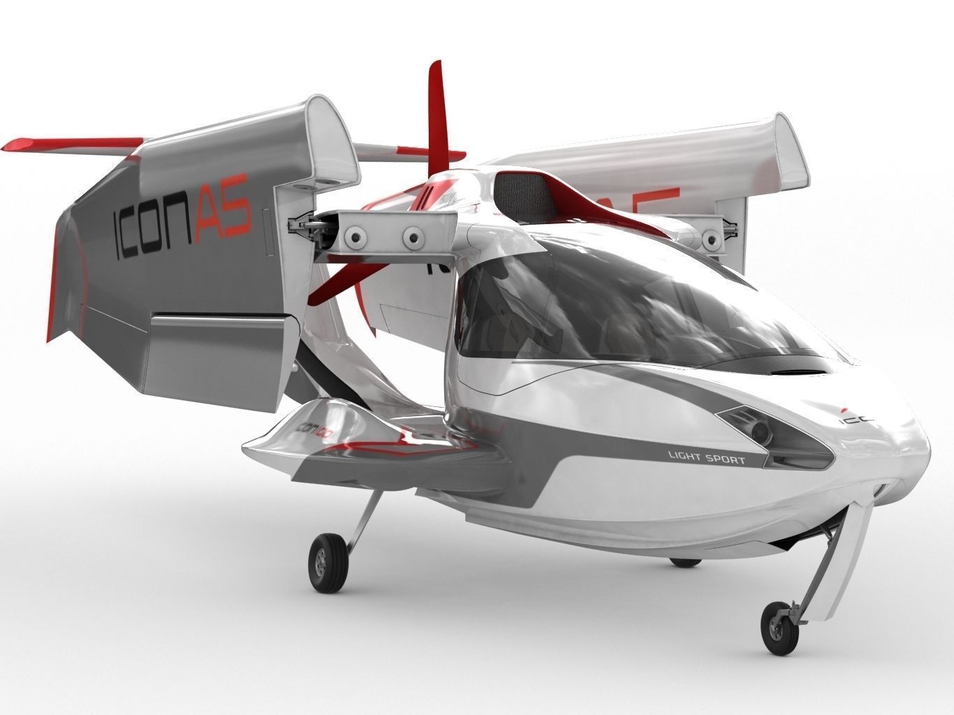 Icon A5 3D Model rigged .max .obj .3ds .fbx .c4d .lwo .lw .lws ...