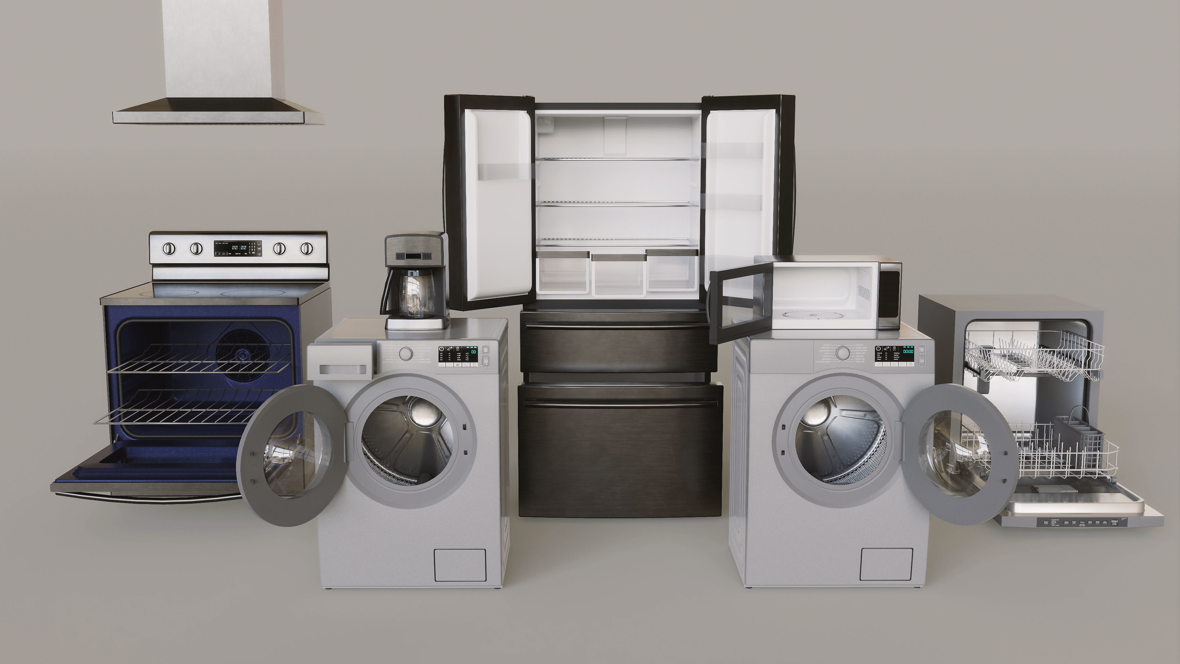 3D model Kitchen Appliances VR / AR / low-poly | CGTrader