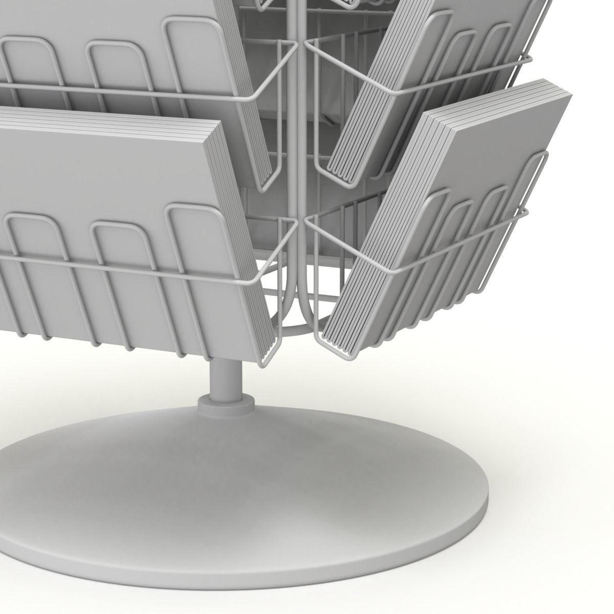 Magazine Carousel Rack - Model 04 3D model | CGTrader