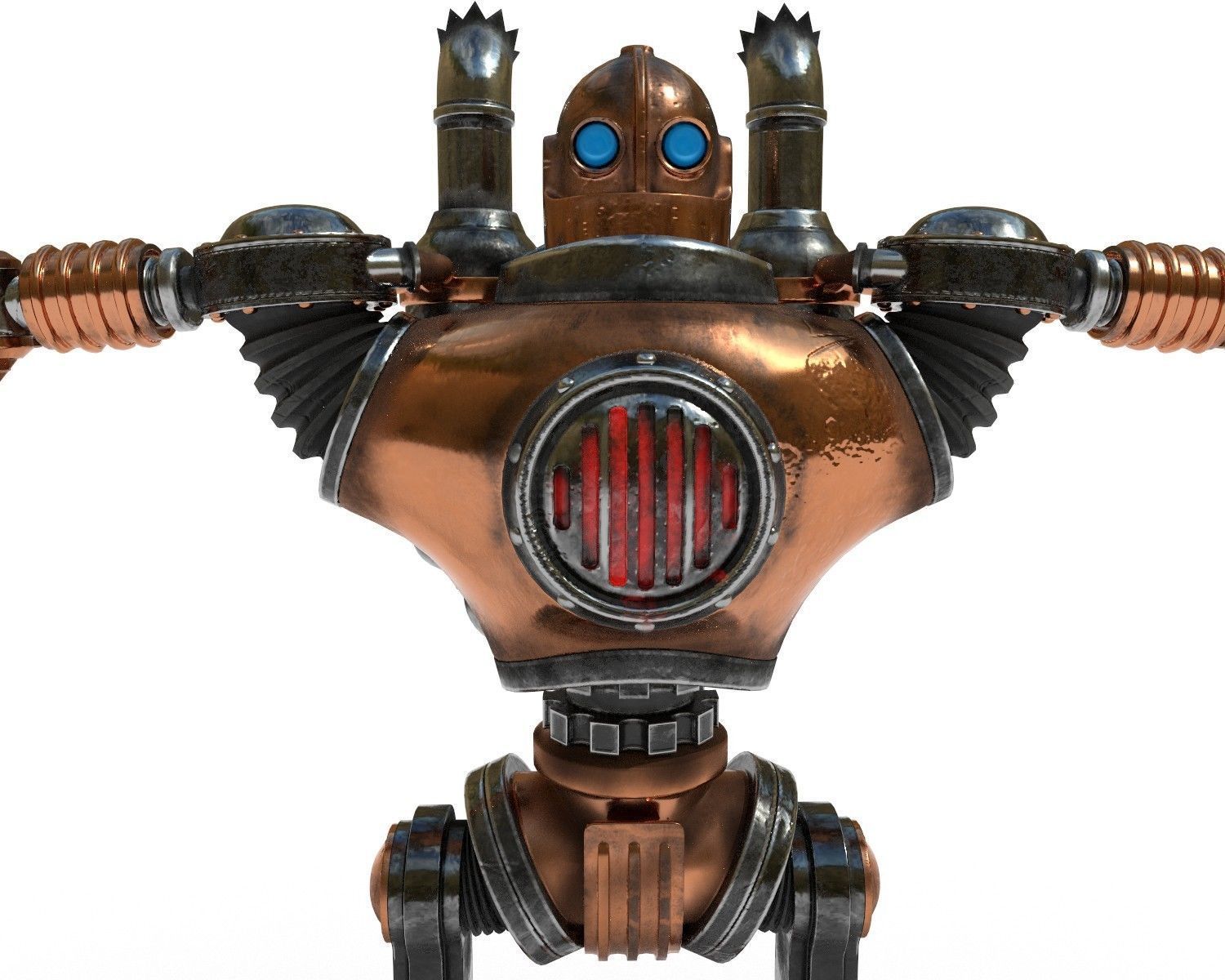 3D model Robot steampunk PBR low poly VR / AR / low-poly | CGTrader